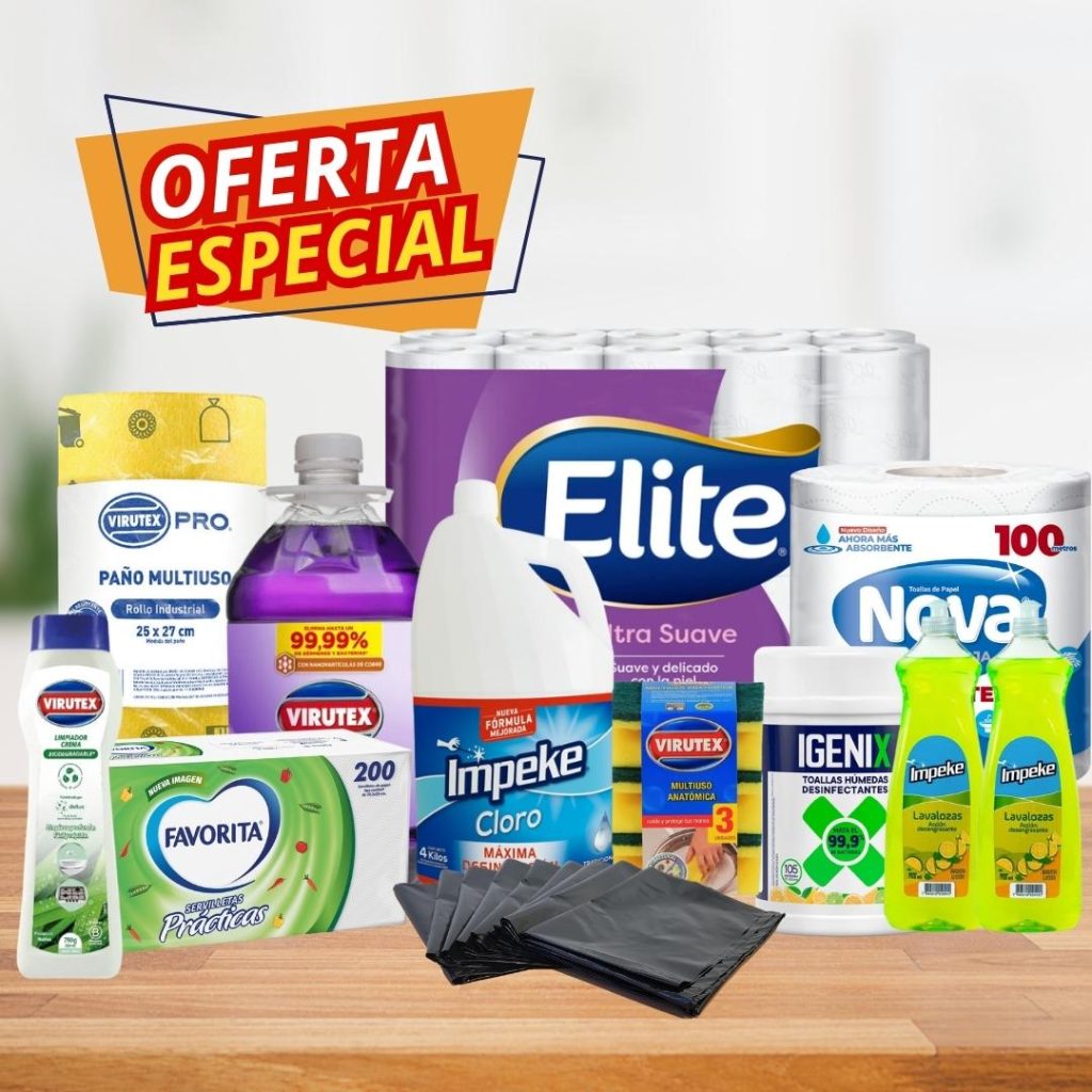 Artículos Limpieza Pack Familiar Naranja 3XL - DEEPFLY